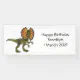 Dilophosaurus cartoon illustration banner | Zazzle