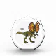 Dilophosaurus cartoon illustration photo block | Zazzle
