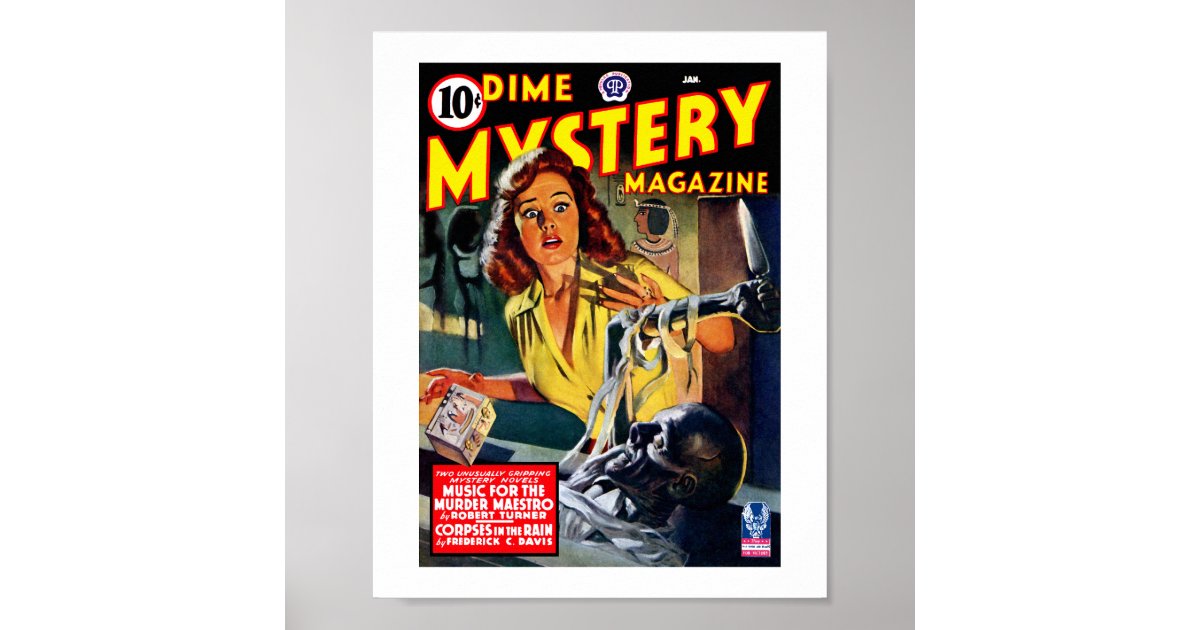 Dime Mystery Magazine (Jan, 1943) Poster | Zazzle