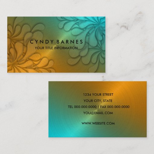 Dimensional Sheen Business Card | Zazzle