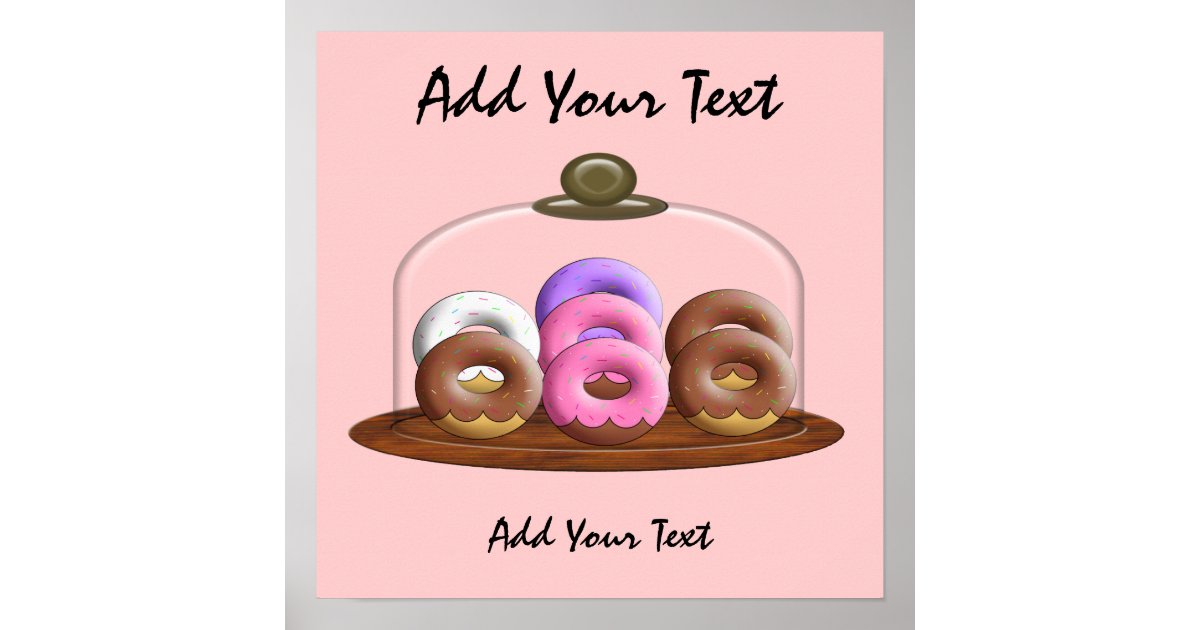 Dina's Doughnuts Poster | Zazzle