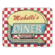 Diner Sign Red Checkered Retro 50s Personalized | Zazzle