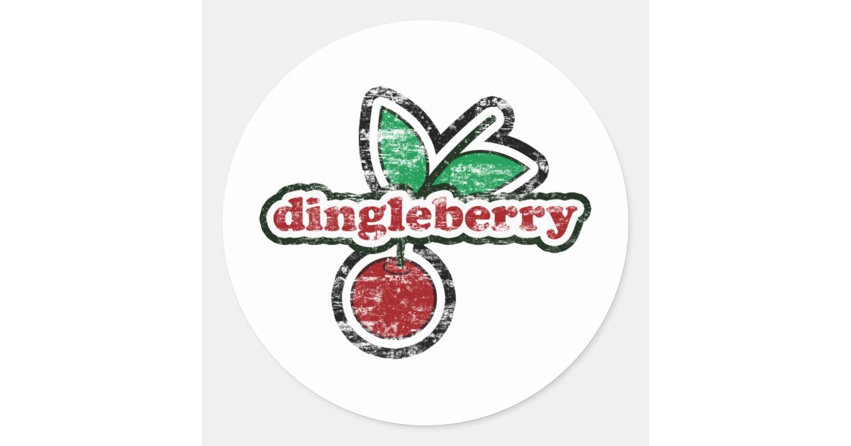 Dingleberry Classic Round Sticker | Zazzle