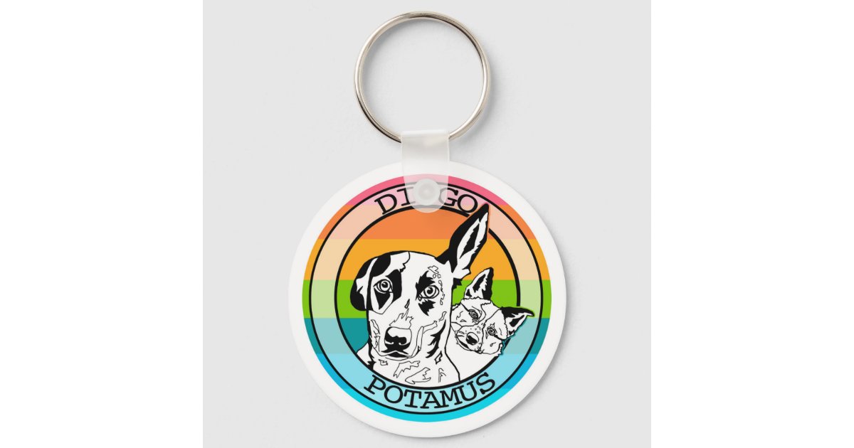 Dingo Potamus Logo Keychain | Zazzle