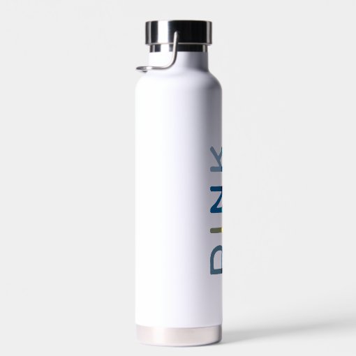 Dink Pickleball Fun Chic Blue Green Pink Yellow St Water Bottle | Zazzle