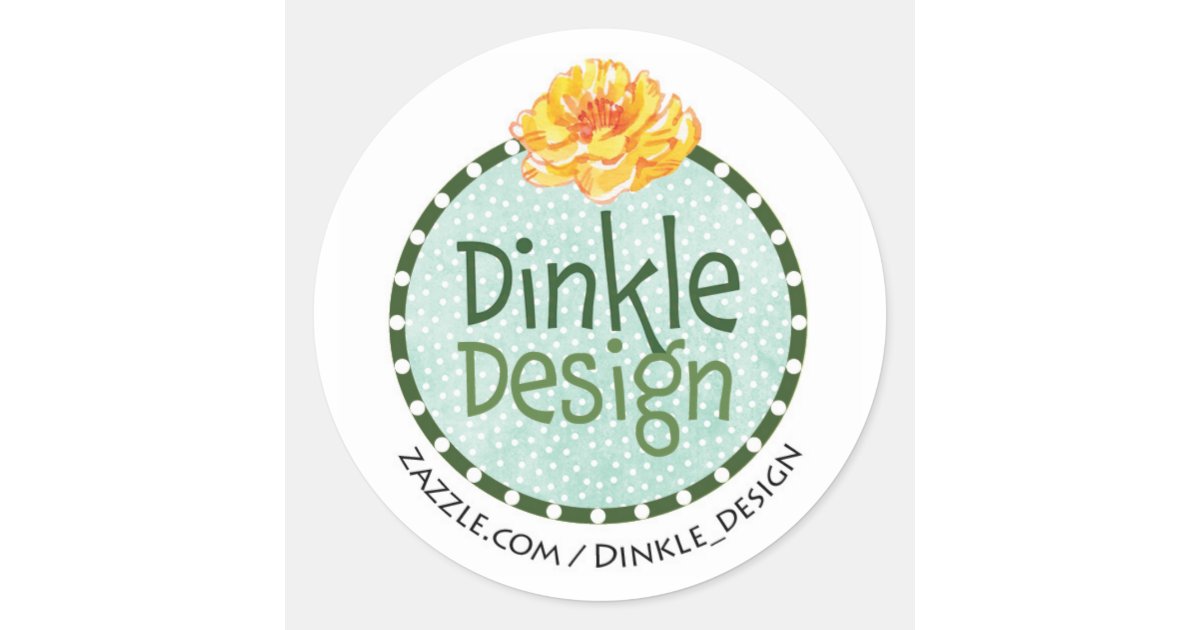 Dinkle Design Classic Round Sticker | Zazzle