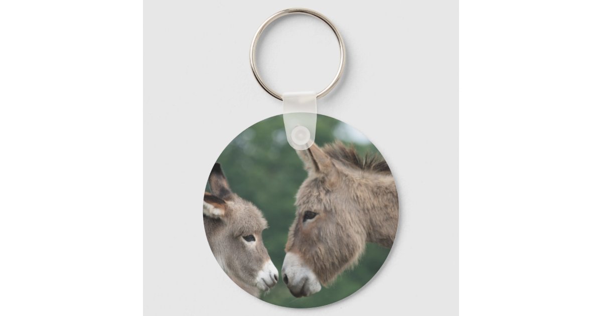 Dinky donkey keychain | Zazzle