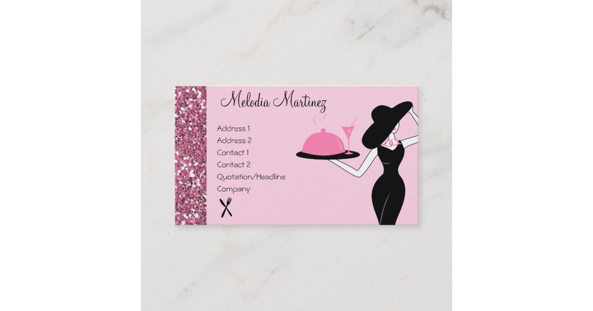 Dinner is Served Business Card | Zazzle
