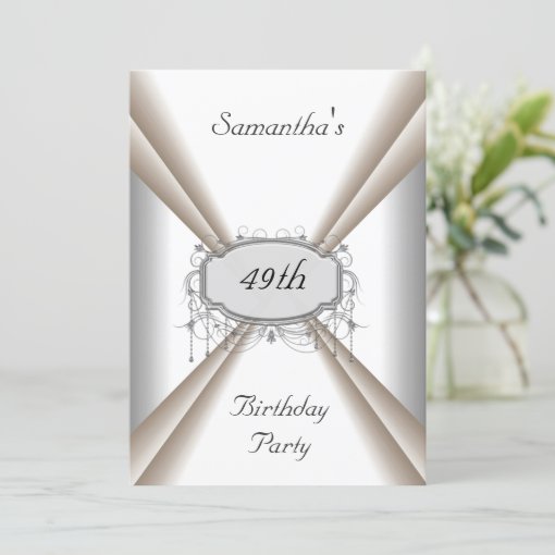 Dinner Party Birthday Invitation Add your details | Zazzle