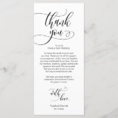 Dinner Place Setting Thank You, Modern Script Card | Zazzle