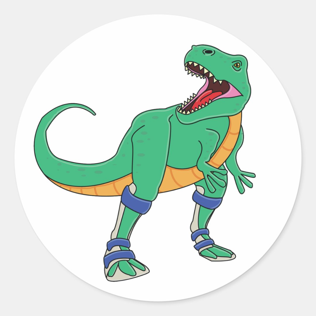Dino AFO Stickers | Zazzle