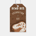 Dino Dig Dinosaur Excavation Kit Favor Tags | Zazzle