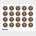 Dino Dig Dinosaur Poop Excavation Birthday Treat Classic Round Sticker ...