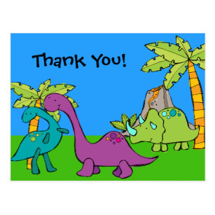 207+ Dinosaur Thank You Cards | Zazzle