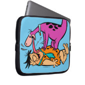 Dino Licking Fred Flintstone Laptop Sleeve | Zazzle