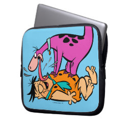 Dino Licking Fred Flintstone Laptop Sleeve | Zazzle