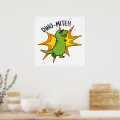 Dino-mite Funny TRex Dinosaur Pun Poster | Zazzle