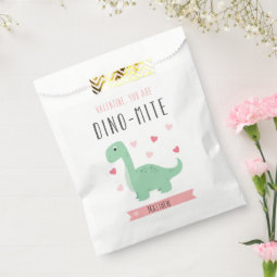 Dino-Mite Valentine's Day Favor Bag | Zazzle