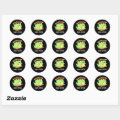 Dino-smore Funny Dinosaur Smore Pun Dark BG Classic Round Sticker | Zazzle
