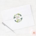 Dino Thank you Stickers. Classic Round Sticker | Zazzle