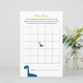 Dinosaur Baby shower Game Bingo Activity | Zazzle