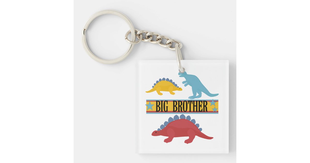 Dinosaur Big Brother Keychain | Zazzle
