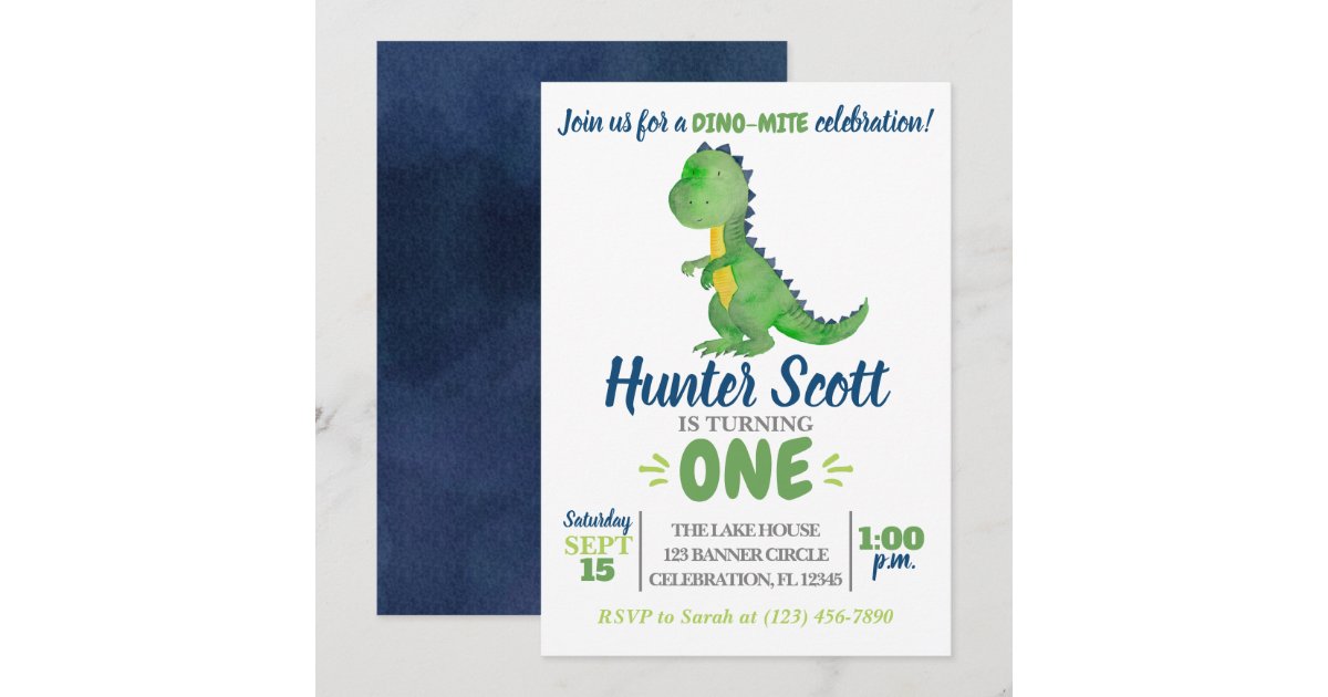 Dinosaur Birthday Invitation - T-Rex Invite | Zazzle