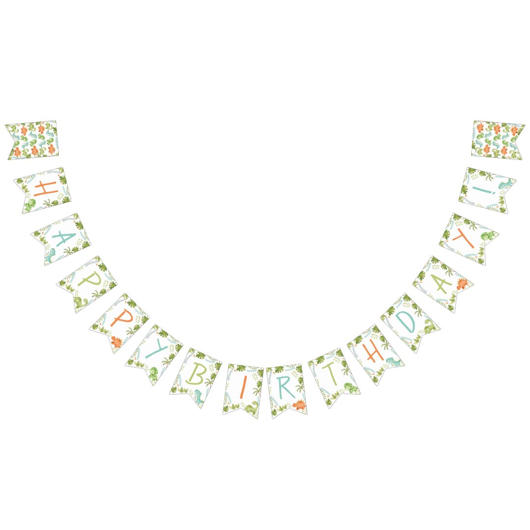 Dinosaur Bunting Banner | Zazzle