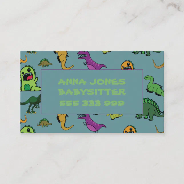 Dinosaur Business Card | Zazzle