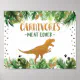 Dinosaur Carnivores Birthday Food Table Sign | Zazzle