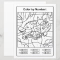 Dinosaur Coloring Page by number - Rhinoceratops | Zazzle