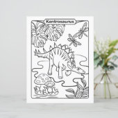 Dinosaur Coloring Page - Kentrosaurus | Zazzle