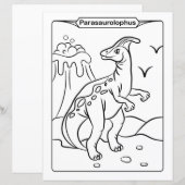 Dinosaur Coloring Page - Parasaurolophus | Zazzle
