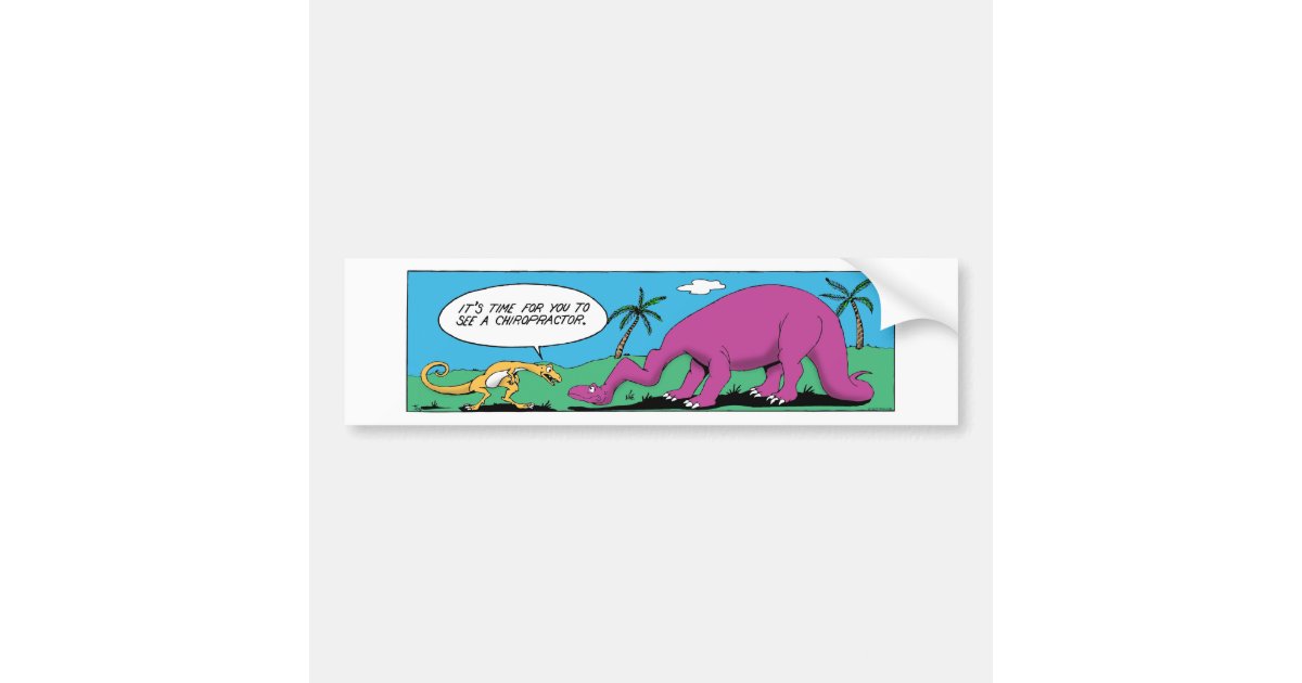 DINOSAUR COMIC BUMPER STICKER | Zazzle
