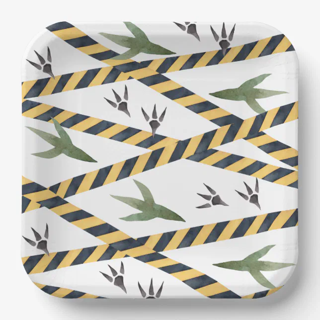 Dinosaur Construction Paper Plates | Zazzle