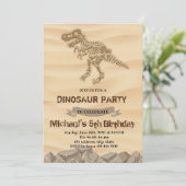 Dinosaur dig birthday invitation | Zazzle
