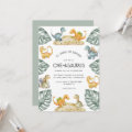 Dinosaur First Birthday Oneasaurus Party Invitation | Zazzle