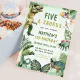 Dinosaur Five-A-Saurus 5th Birthday Party Invitation | Zazzle