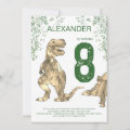 Dinosaur jungle Birthday Party boys Invitation | Zazzle