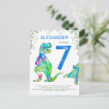 Dinosaur jungle Birthday Party budget Invitation Postcard | Zazzle