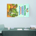 Dinosaur Jurassic Prehistoric Cute Cartoon Welcome Banner | Zazzle