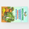 Dinosaur Jurassic Prehistoric Cute Cartoon Welcome Banner | Zazzle