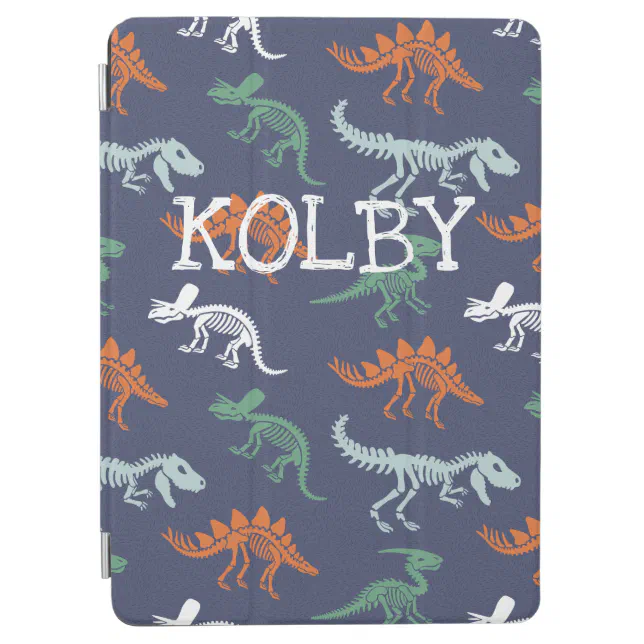 Dinosaur Kids Personalized Name iPad Cover | Zazzle