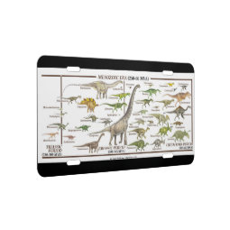 Dinosaur License Plate Gregory Paul paleoart | Zazzle