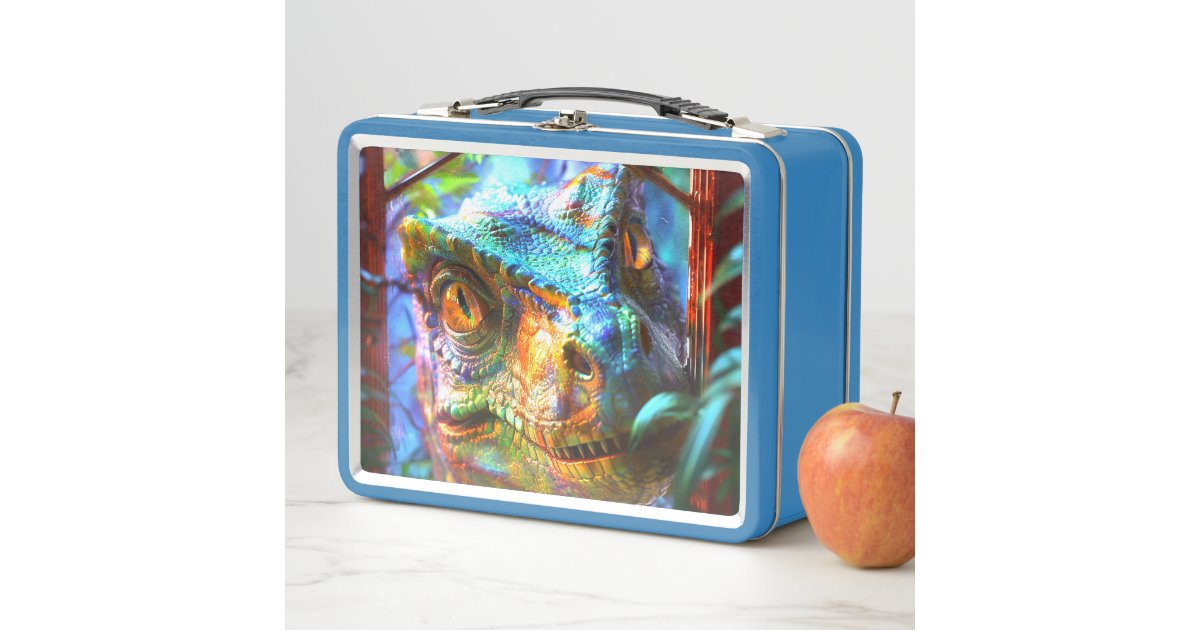 Dinosaur Metal Lunch Box | Zazzle