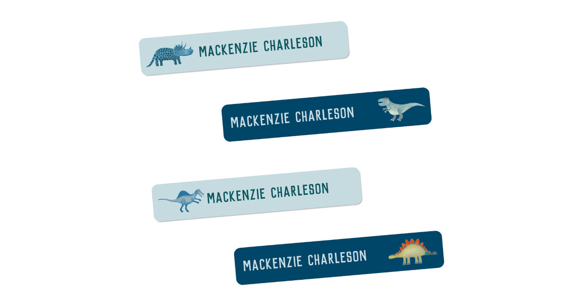 Dinosaur Name Labels | Zazzle