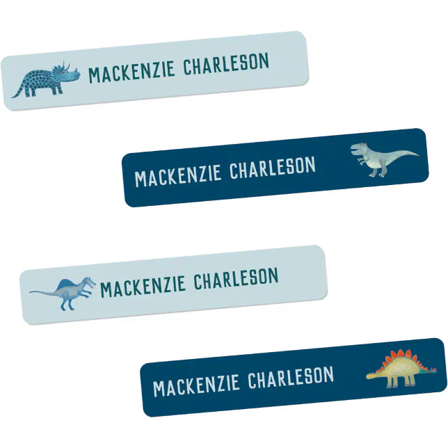 Dinosaur Name Labels | Zazzle