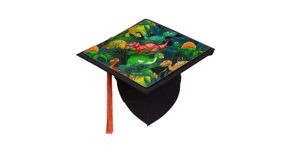 Dinosaur Park Graduation Cap Topper | Zazzle