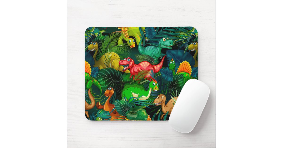 Dinosaur Park Mouse Pad | Zazzle
