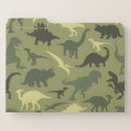 Dinosaur Pattern, Dinosaur Silhouette, Green Dino File Folder | Zazzle